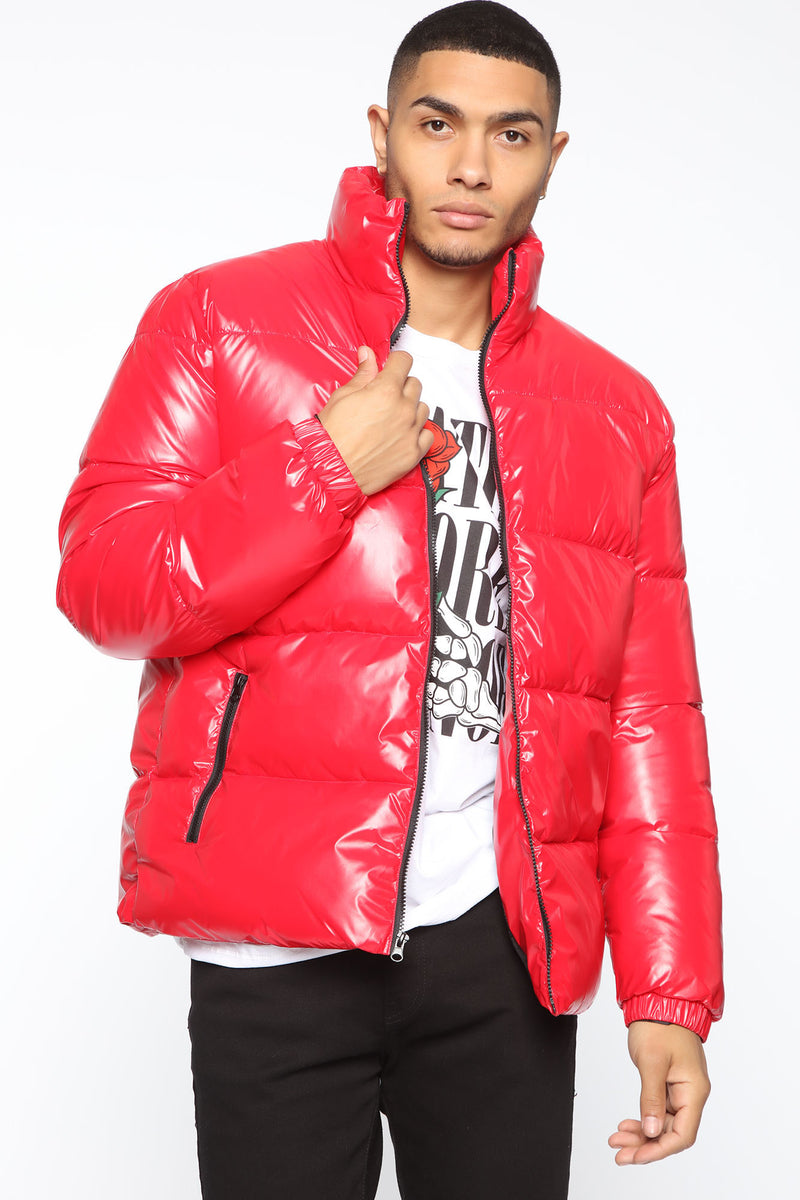 Drew Puffer Jacket - Red | Fashion Nova, Mens Jackets | Fashion Nova