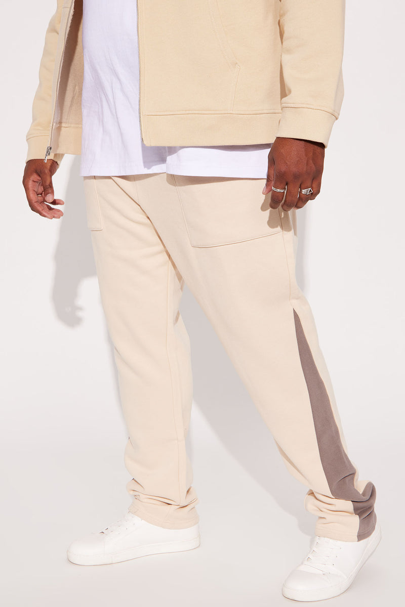 Fatigued Soldier Striped Sweatpant - Cream | Fashion Nova, Mens Fleece ...