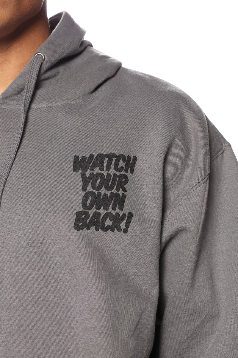 Watch Your Back Hoodie - Grey | Fashion Nova, Mens Graphic Tees ...
