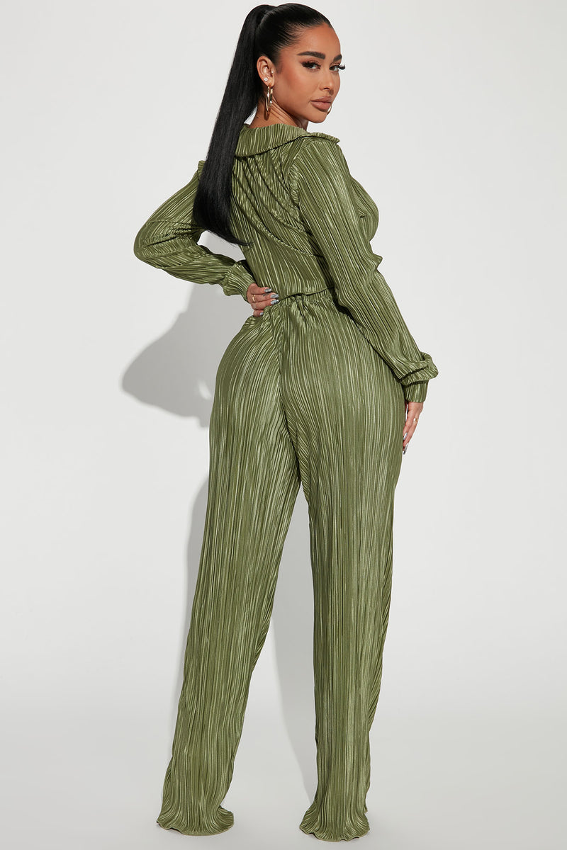 Jenny Plisse Pant Set - Sage | Fashion Nova, Matching Sets | Fashion Nova