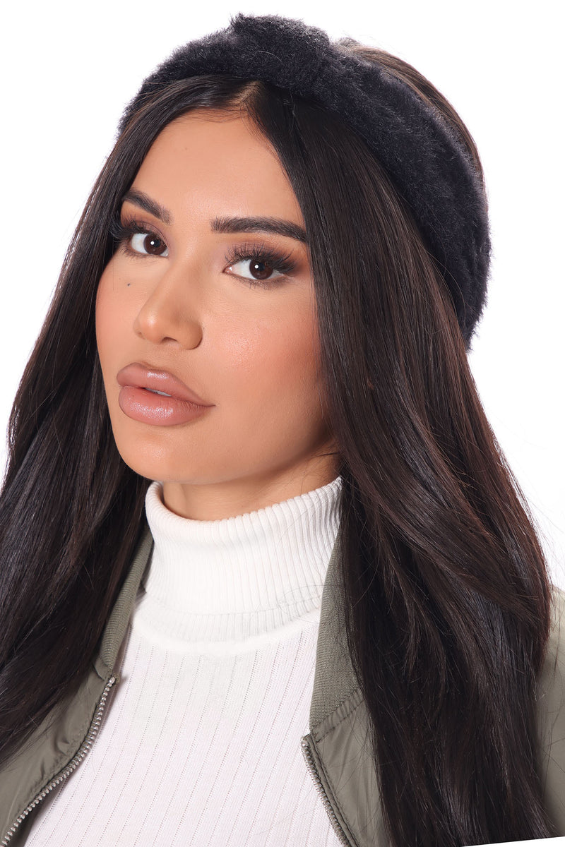 Warm And Cozy Fuzzy Headband - Black | Fashion Nova, Accessories ...