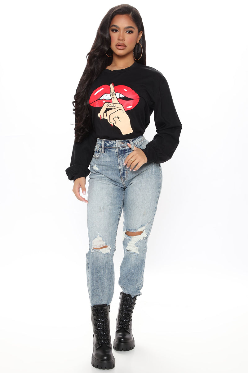 Boss Babe Secrets Top - Black | Fashion Nova, Screens Tops and Bottoms ...