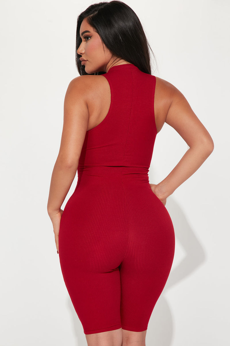 Stay Sexy Sculpted Romper - Red | Fashion Nova, Rompers | Fashion Nova