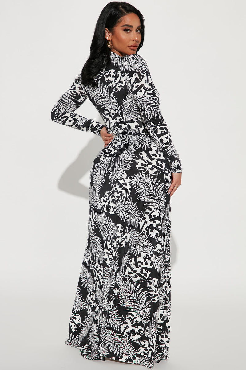 Spree Printed Maxi Dress - Black/White | Fashion Nova, Dresses ...