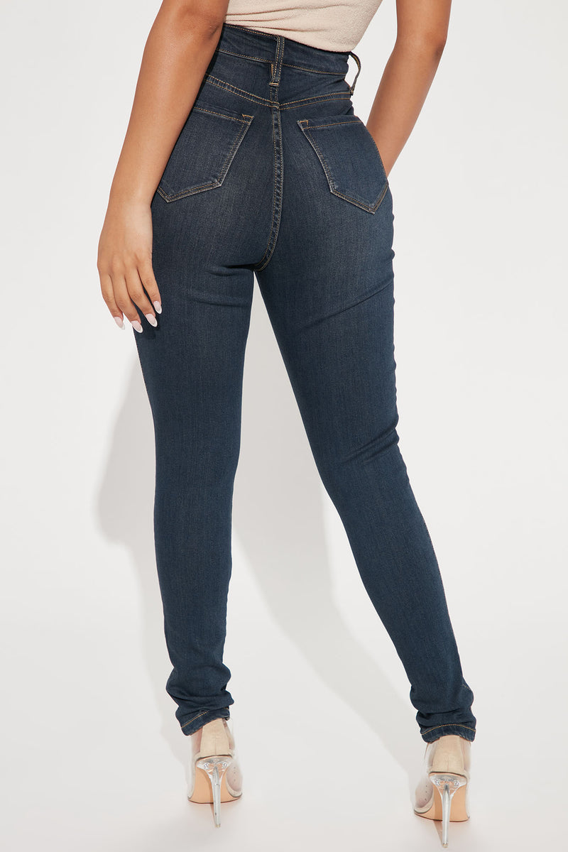 Petite Dare Devil High Rise Skinny Jeans - Dark Wash | Fashion Nova ...