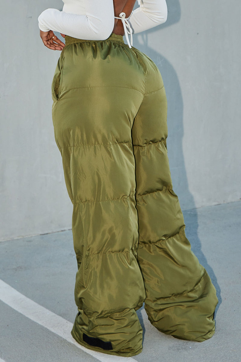 Park City Puffer Pant - Olive | Fashion Nova, Pants | Fashion Nova