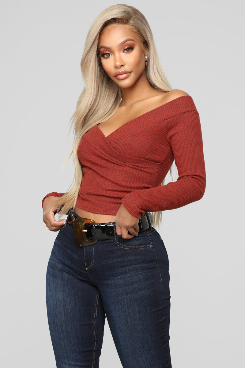 Let Me Love Top - Rust | Fashion Nova, Knit Tops | Fashion Nova