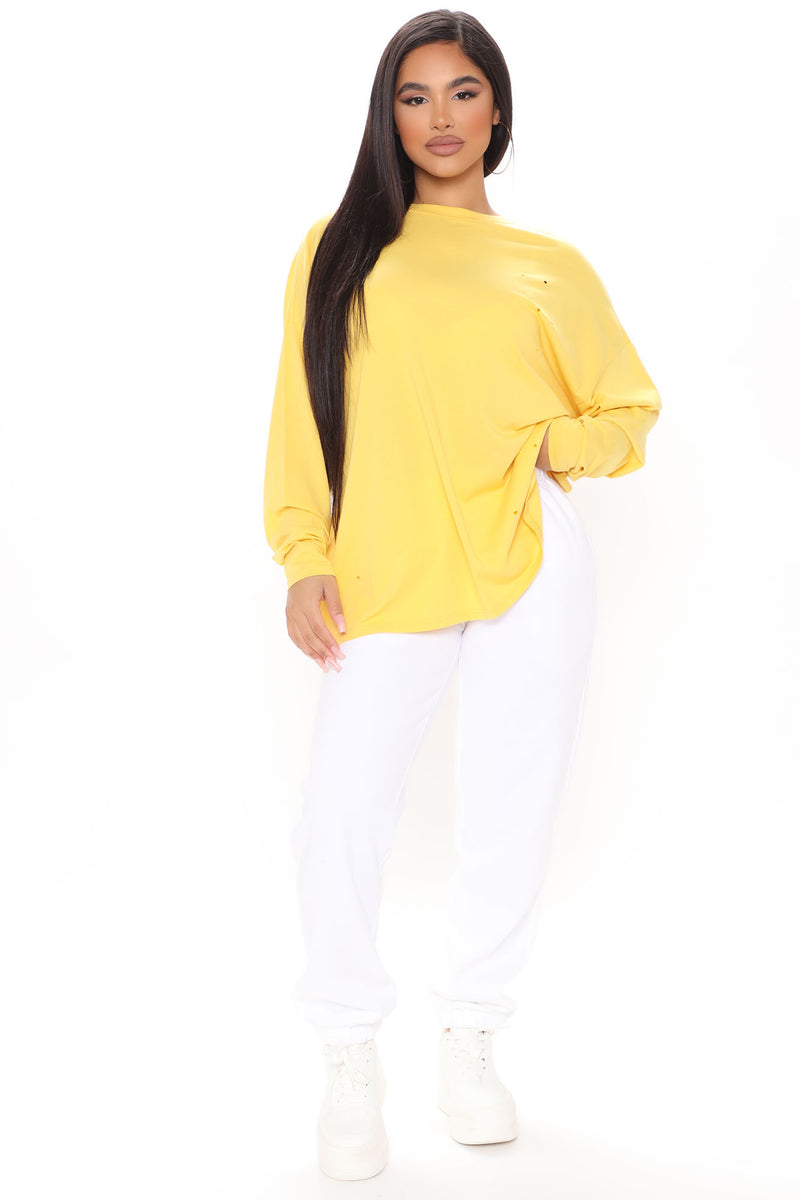 Miriana Top - Yellow | Fashion Nova, Knit Tops | Fashion Nova