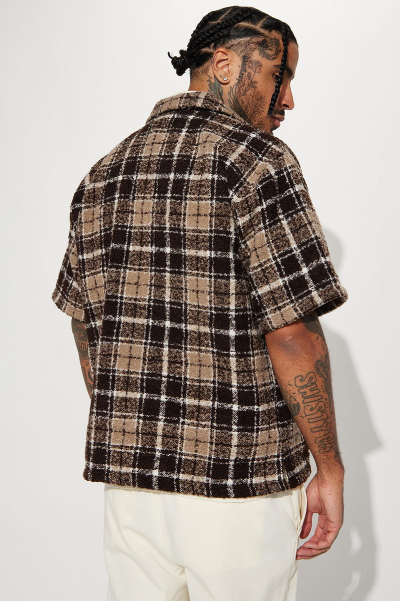 Day N Night Short Sleeve Button Up - Cream/combo | Fashion Nova, Mens ...