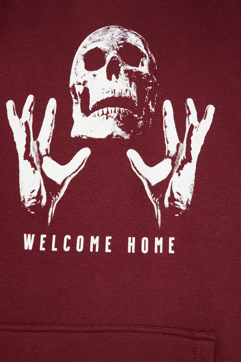 Welcome Home Hoodie - Burgundy | Fashion Nova, Mens Graphic Tees ...