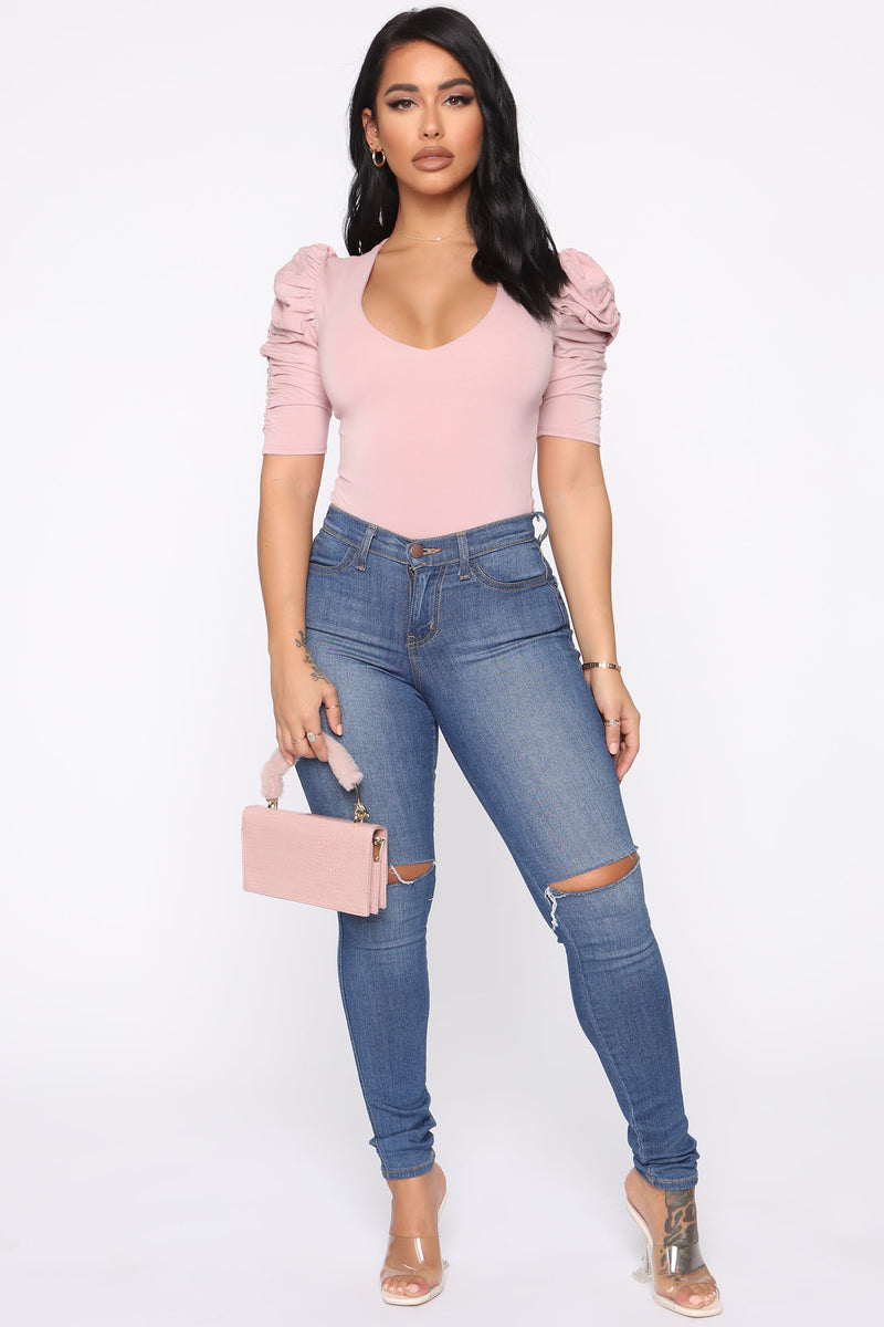 One More Puff Bodysuit - Rose | Fashion Nova, Bodysuits | Fashion Nova