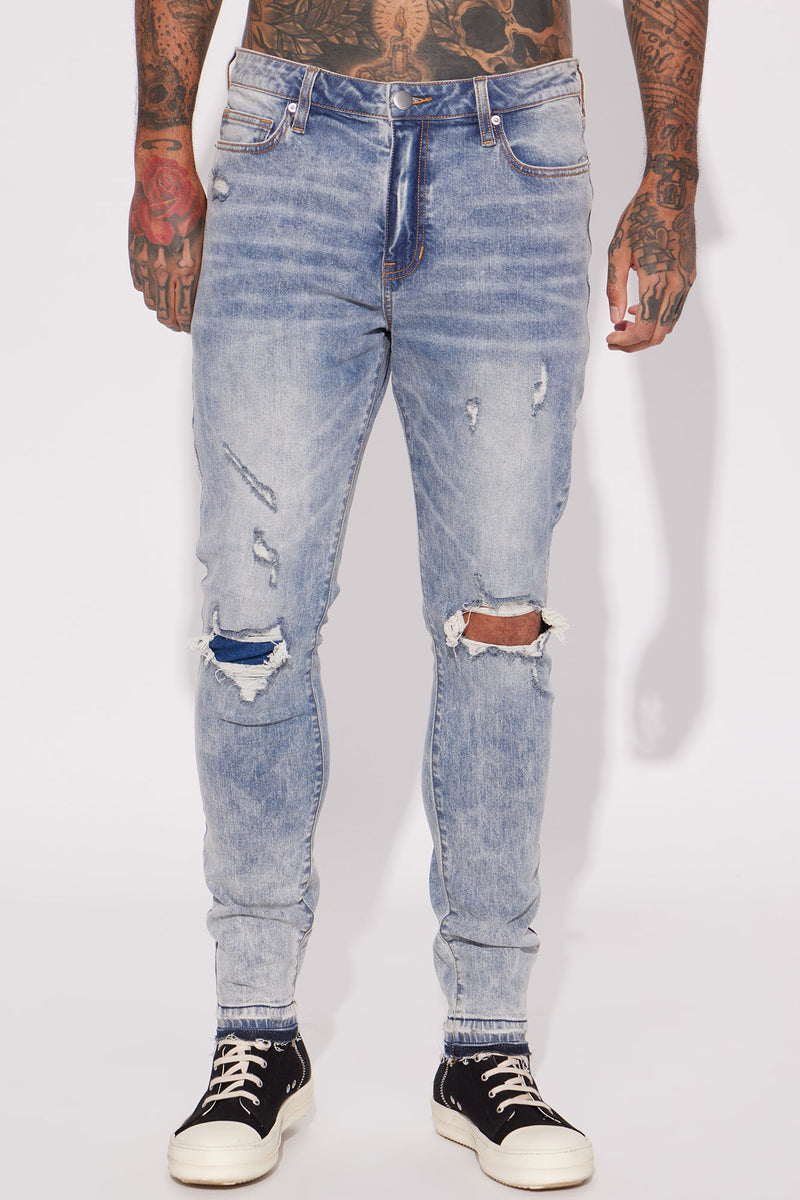 Echo Acid Skinny Jeans - Acid Wash Blue | Fashion Nova, Mens Jeans ...