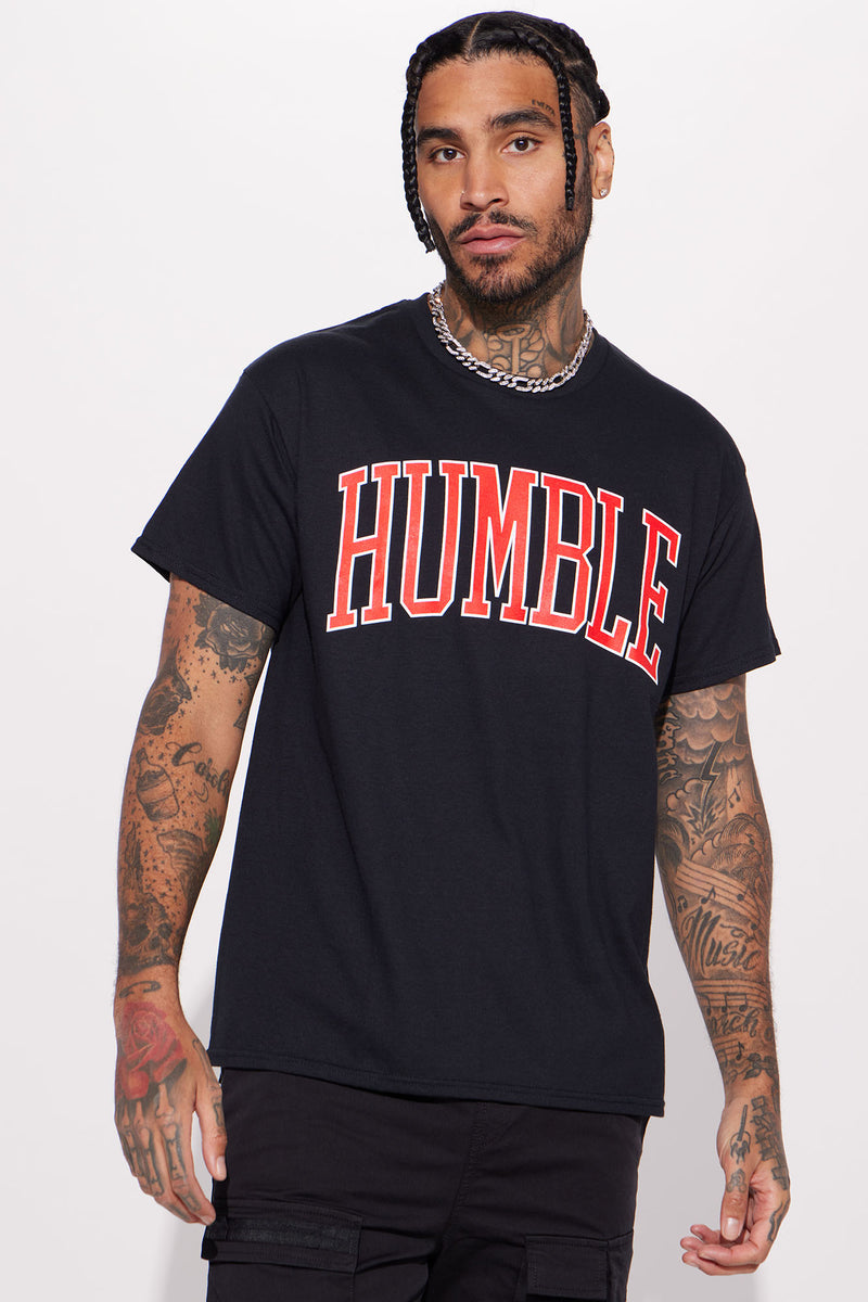 Humble Short Sleeve Tee - Black | Fashion Nova, Mens Graphic Tees ...