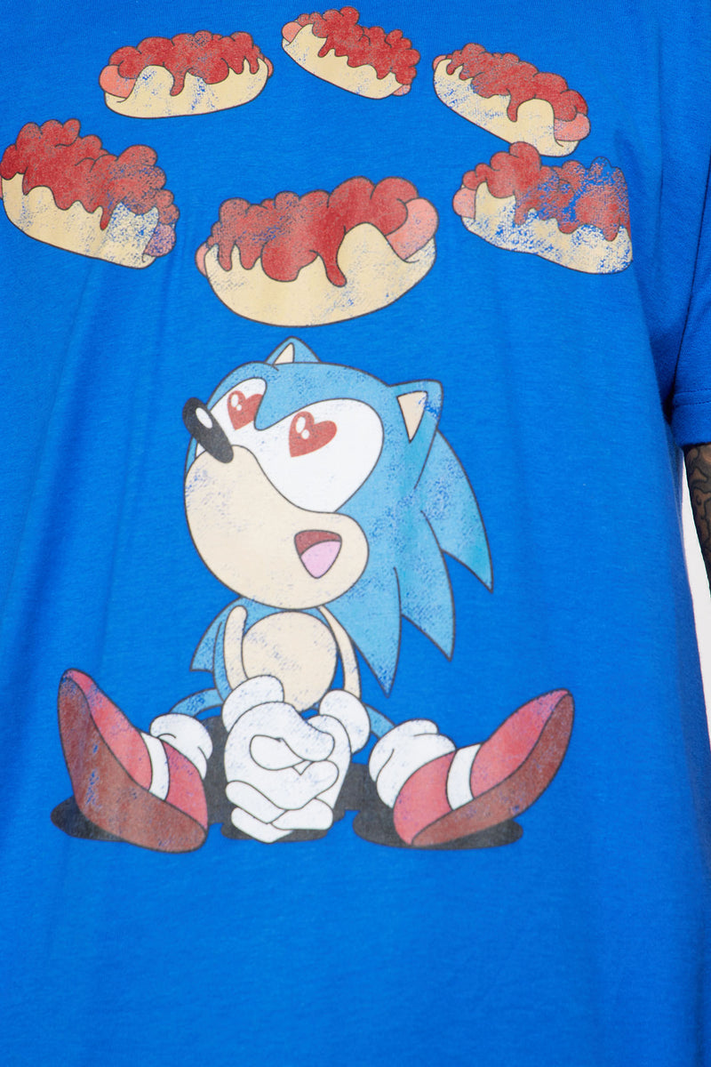 Sonic The Hedgehog Glizzy Dreams Short Sleeve Tee - Blue | Fashion Nova ...
