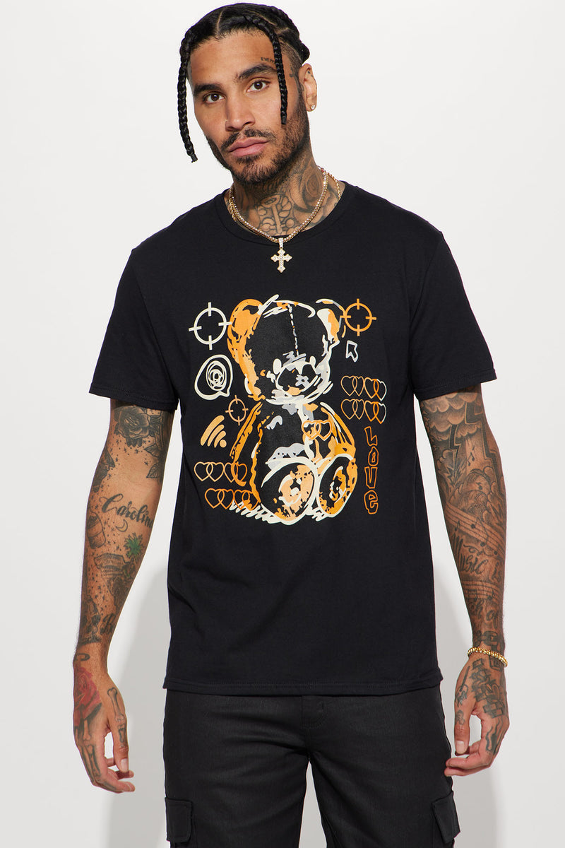 Kodak Black Targeted Love Teddy Short Sleeve Tee - Black | Fashion Nova ...