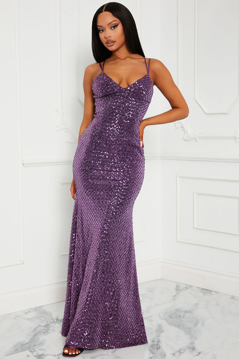 Chantal Sequin Maxi Dress - Purple | Fashion Nova, Dresses | Fashion Nova