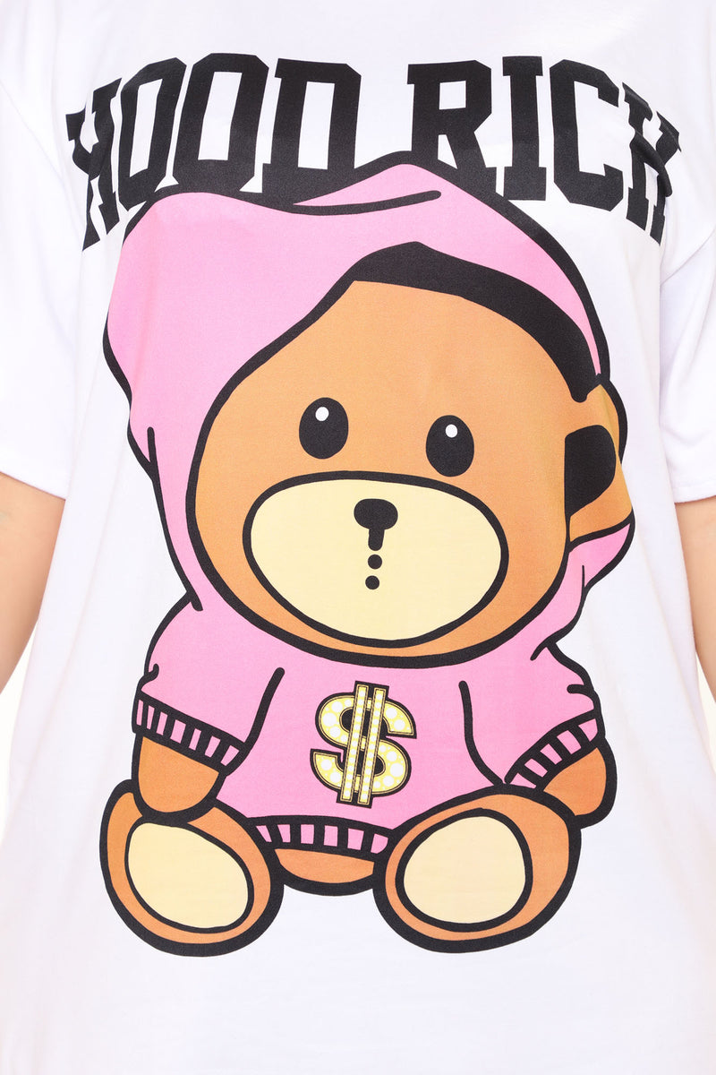 Hood Rich Teddy Top - White | Fashion Nova, Screens Tops and Bottoms ...