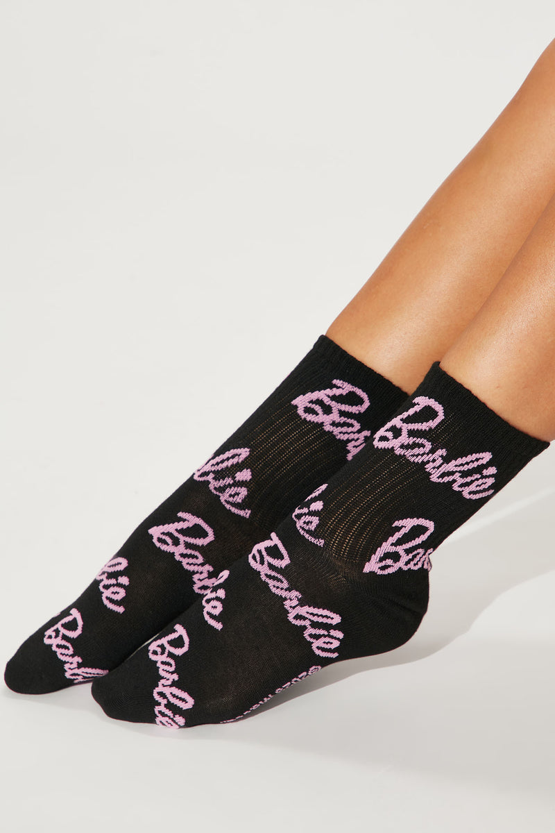 I'm A Barbie Girl 2 Pack Socks - Black/combo | Fashion Nova ...