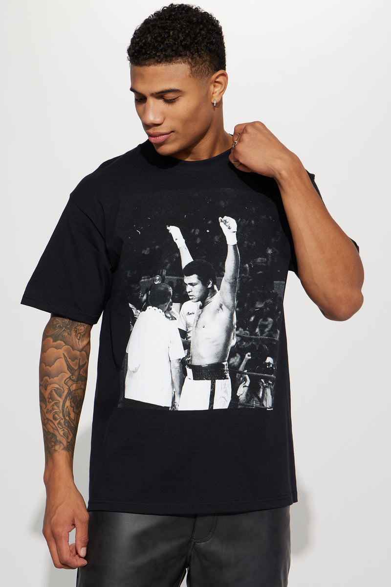 Muhammad Ali Victory Short Sleeve Tee - Black | Fashion Nova, Mens ...