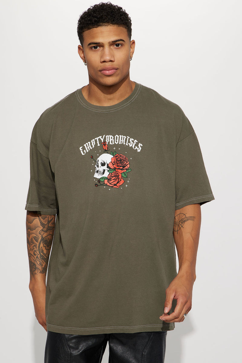 Empty Roses Short Sleeve Tee - Brown | Fashion Nova, Mens Graphic Tees ...