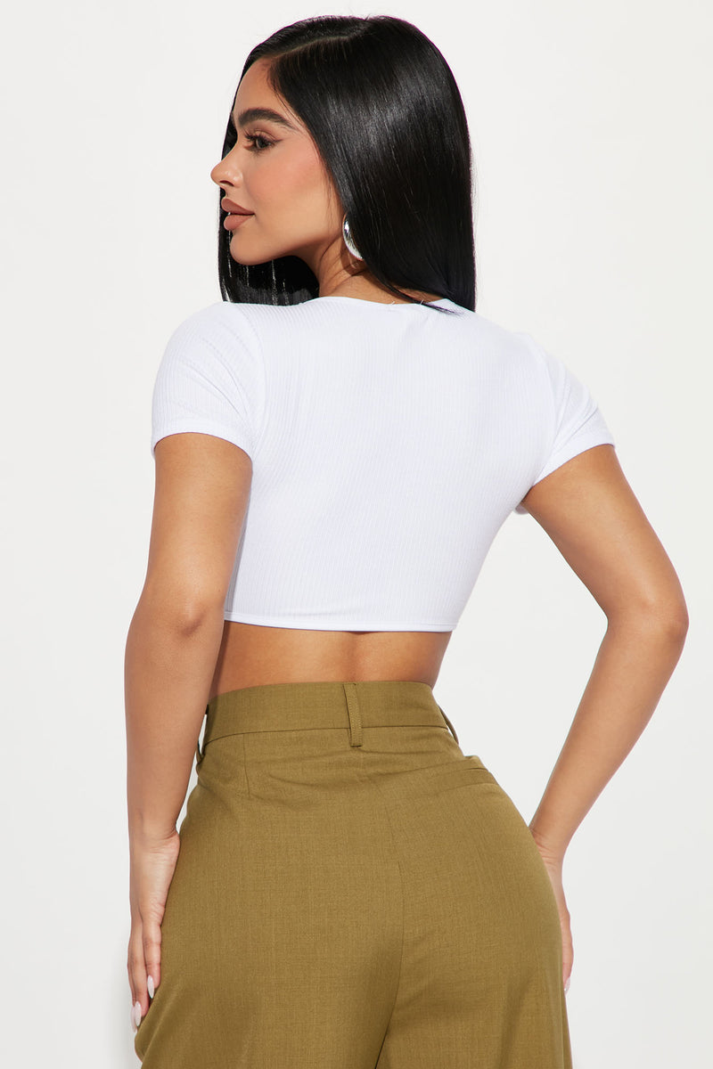 Amelia Crop Top - White | Fashion Nova, Basic Tops & Bodysuits ...