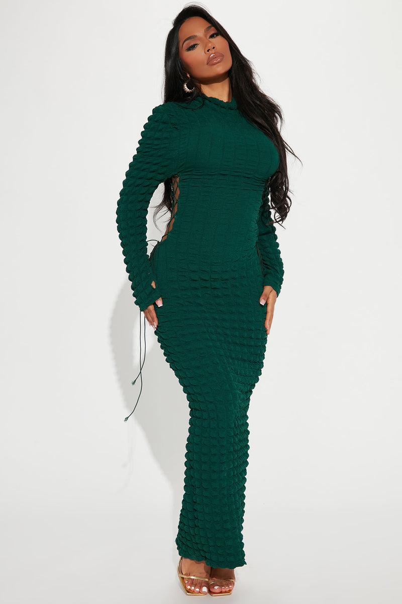 Jayda Bubble Maxi Dress - Green | Fashion Nova, Dresses | Fashion Nova