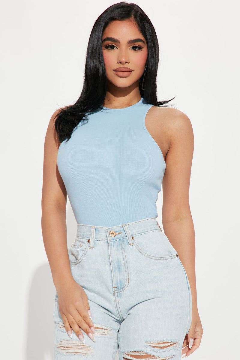 Baylen Ribbed Bodysuit - Slate Blue | Fashion Nova, Bodysuits | Fashion ...