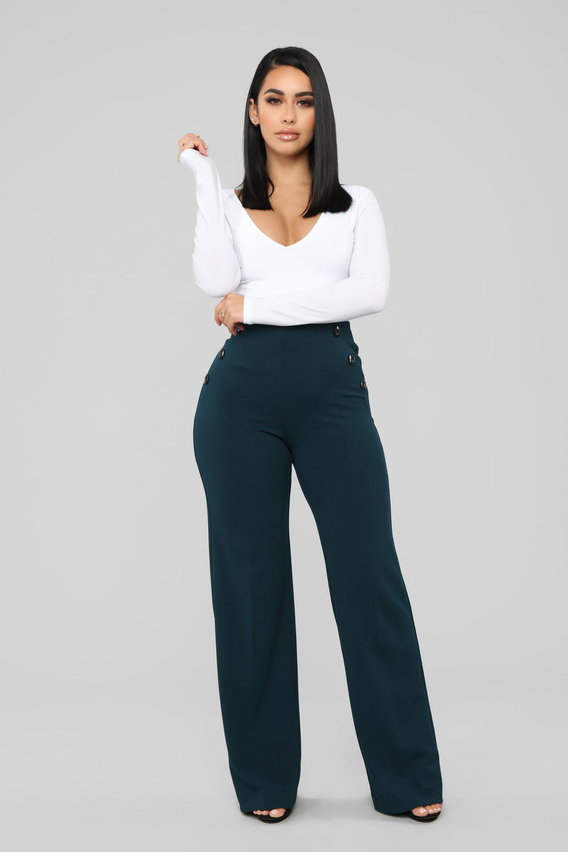 Werk It Girl Pant - Teal | Fashion Nova, Pants | Fashion Nova