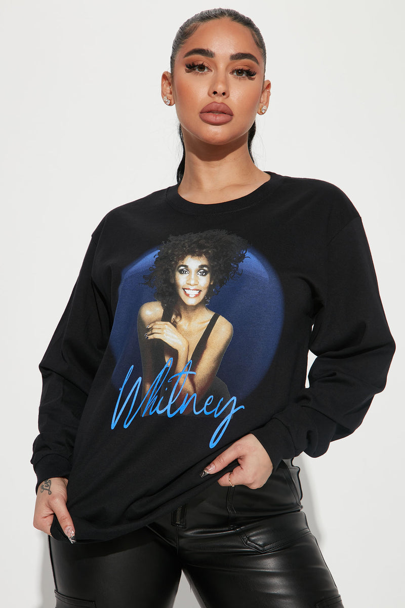 Whitney Graphic Long Sleeve Tee - Black | Fashion Nova, Screens Tops ...