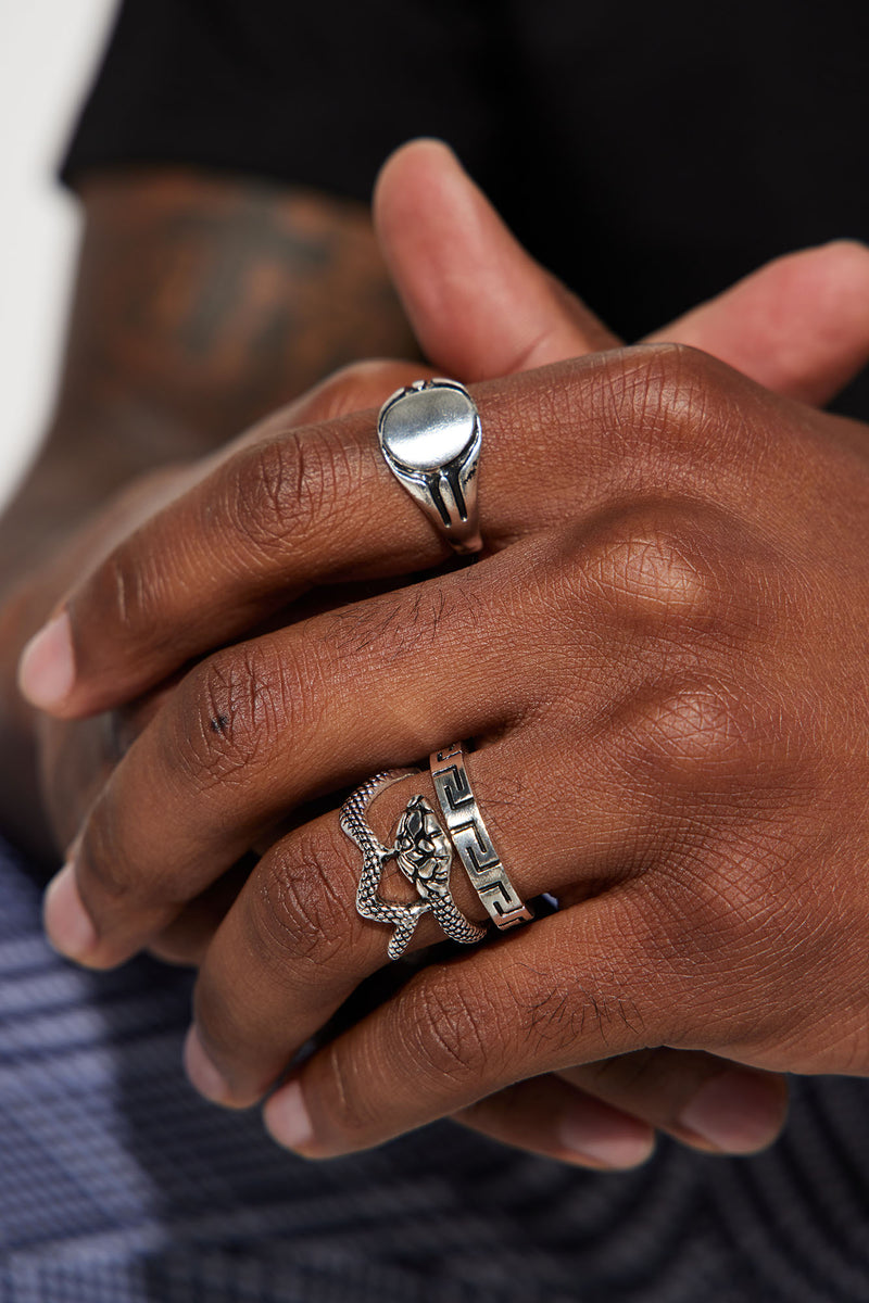 Perfect Timing Ring Set - Silver | Fashion Nova, Mens Jewelry | Fashion ...