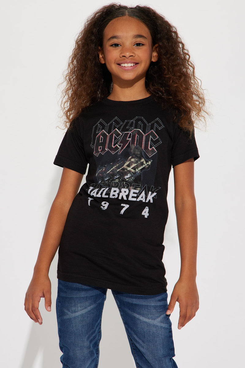 Mini ACDC Jailbreak 1974 T Shirt Dress - Black | Fashion Nova, Kids ...