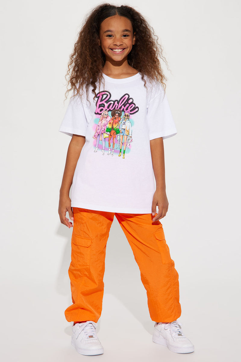 Mini Trendy Barbie Short Sleeve Top - White | Fashion Nova, Kids Tops ...