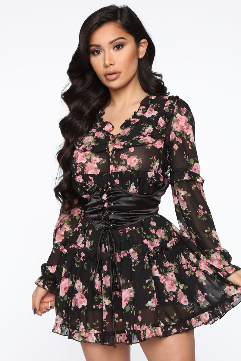 Meadowlark Corset Mini Dress - Black | Fashion Nova, Dresses | Fashion Nova