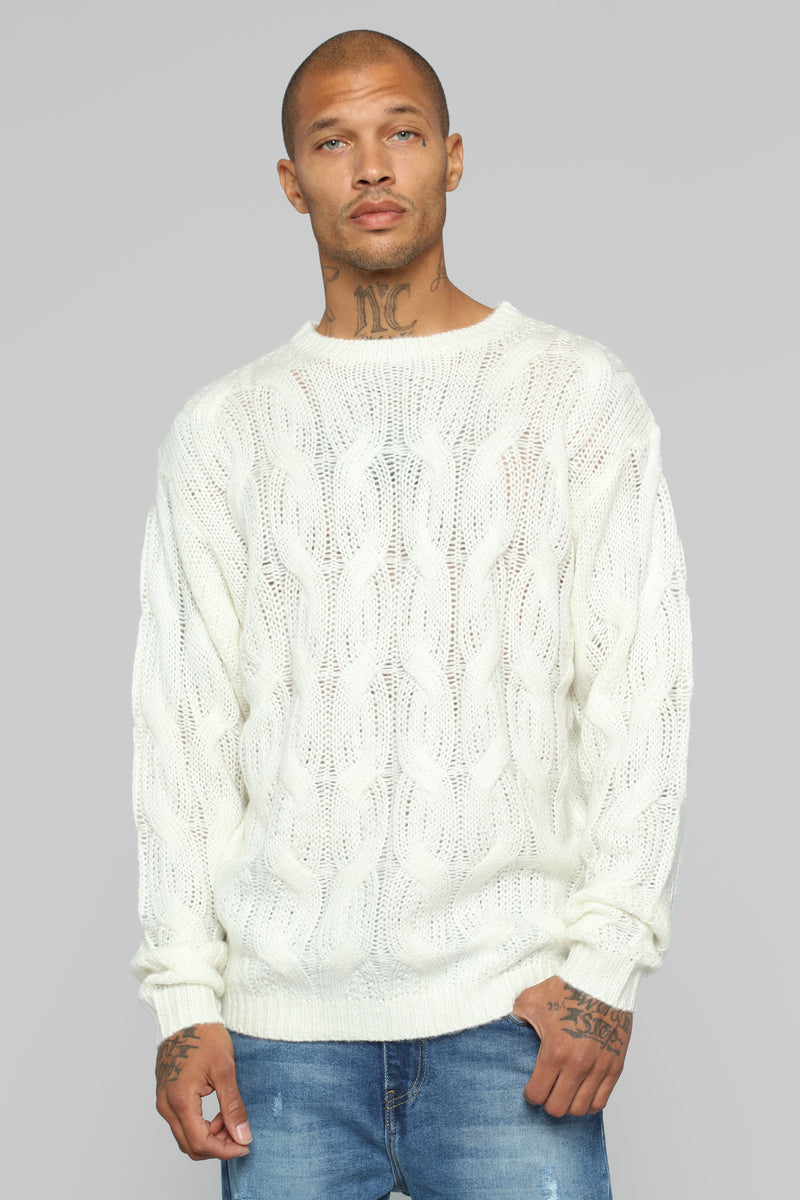 Henderson Pullover Sweater - Cream | Fashion Nova, Mens Sweaters ...