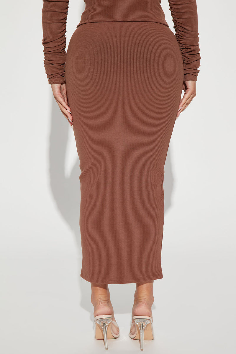Makena Snatched Maxi Skirt - Medium Brown | Fashion Nova, Skirts | Fashion Nova