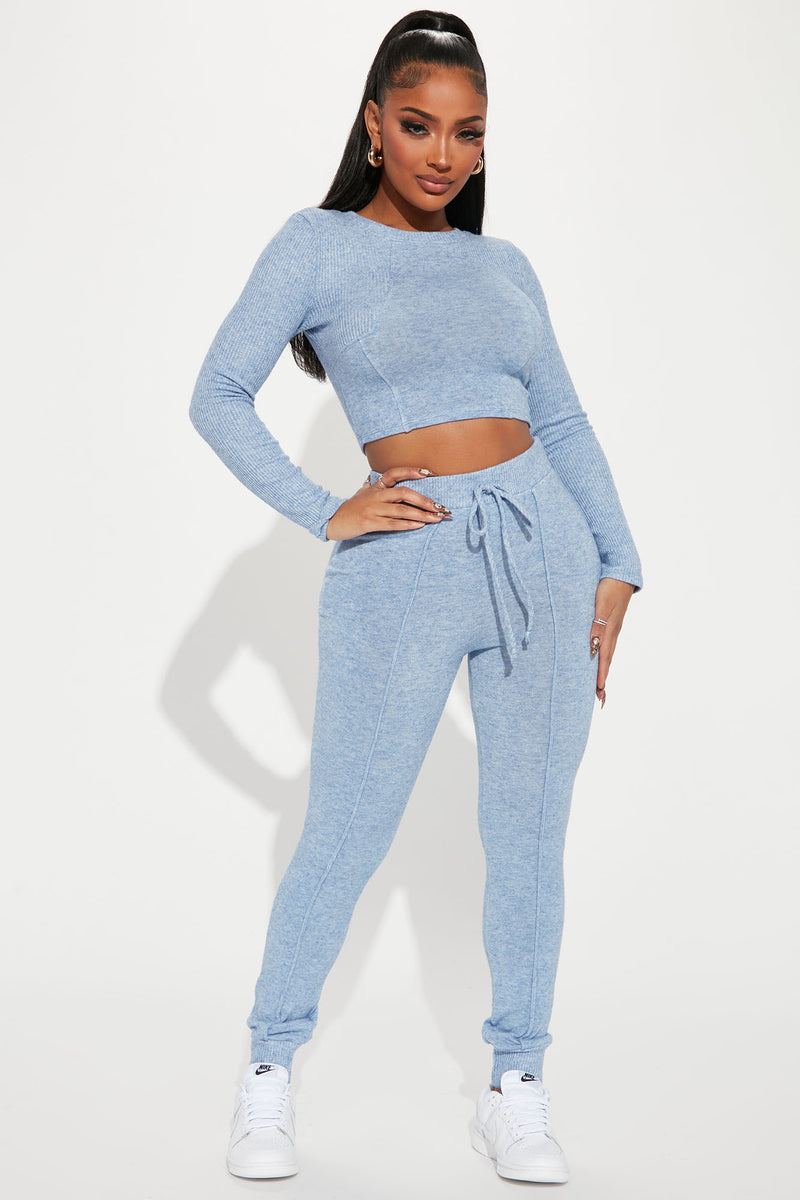 Going Home Jogger Set - Denim | Fashion Nova, Matching Sets | Fashion Nova