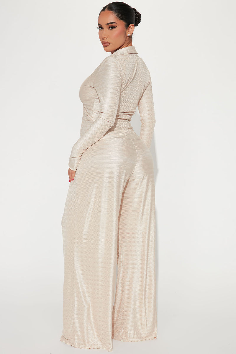 London Plisse Pant Set - Taupe | Fashion Nova, Matching Sets | Fashion Nova