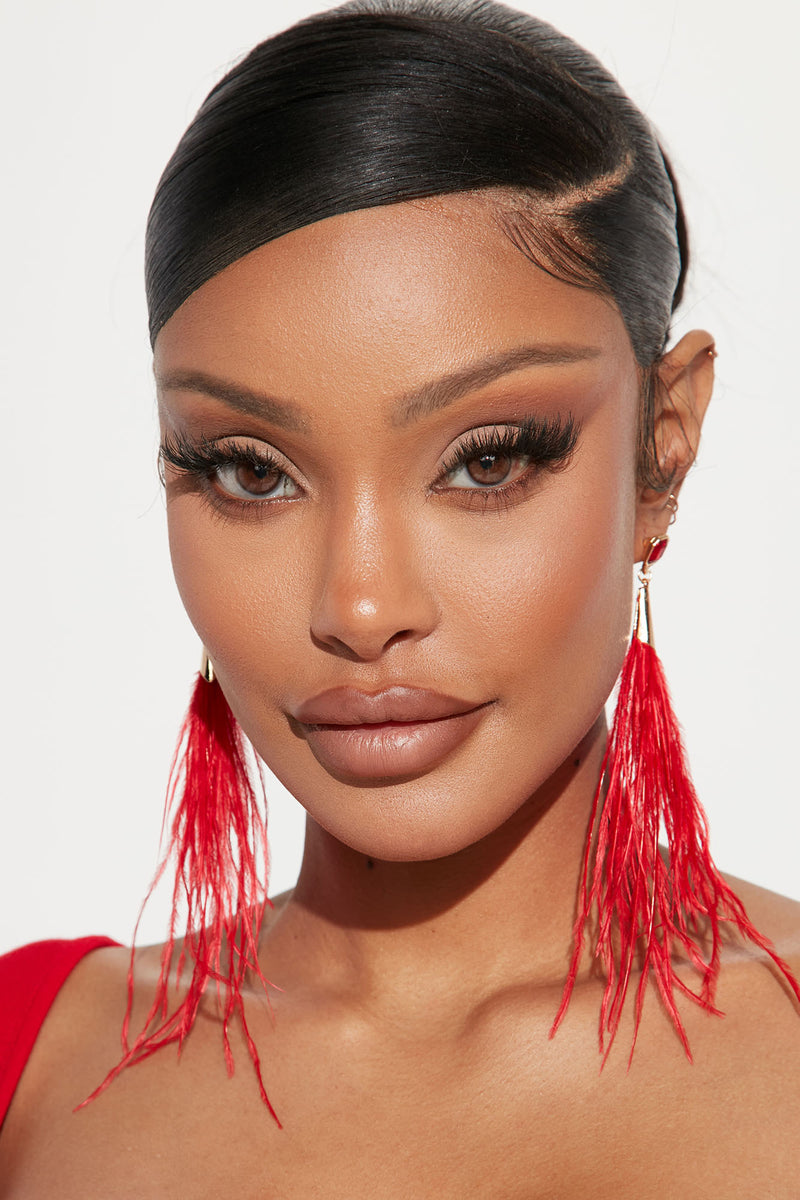 Feeling Flustered Drop Earrings - Red | Fashion Nova, Jewelry | Fashion ...