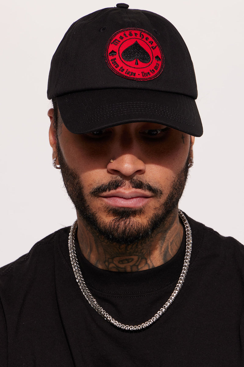 Motorhead Dad Hat - Black/Red | Fashion Nova, Mens Accessories ...
