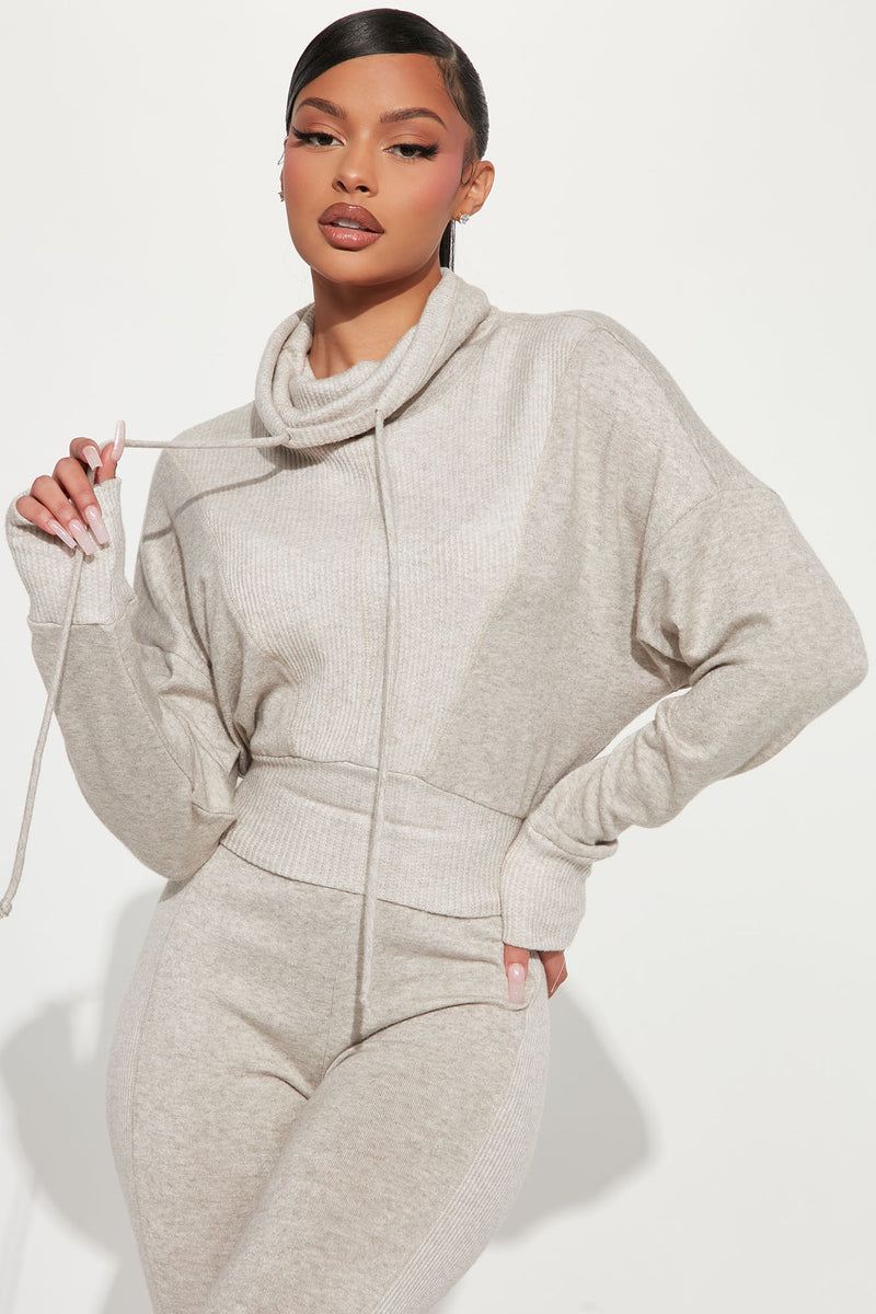 Just Lounging Pant Set Oatmeal Fashion Nova Matching Sets