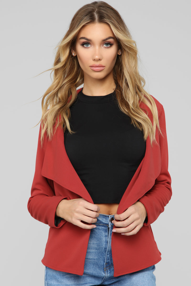 The Leyla Blazer - Rust | Fashion Nova, Jackets & Coats | Fashion Nova