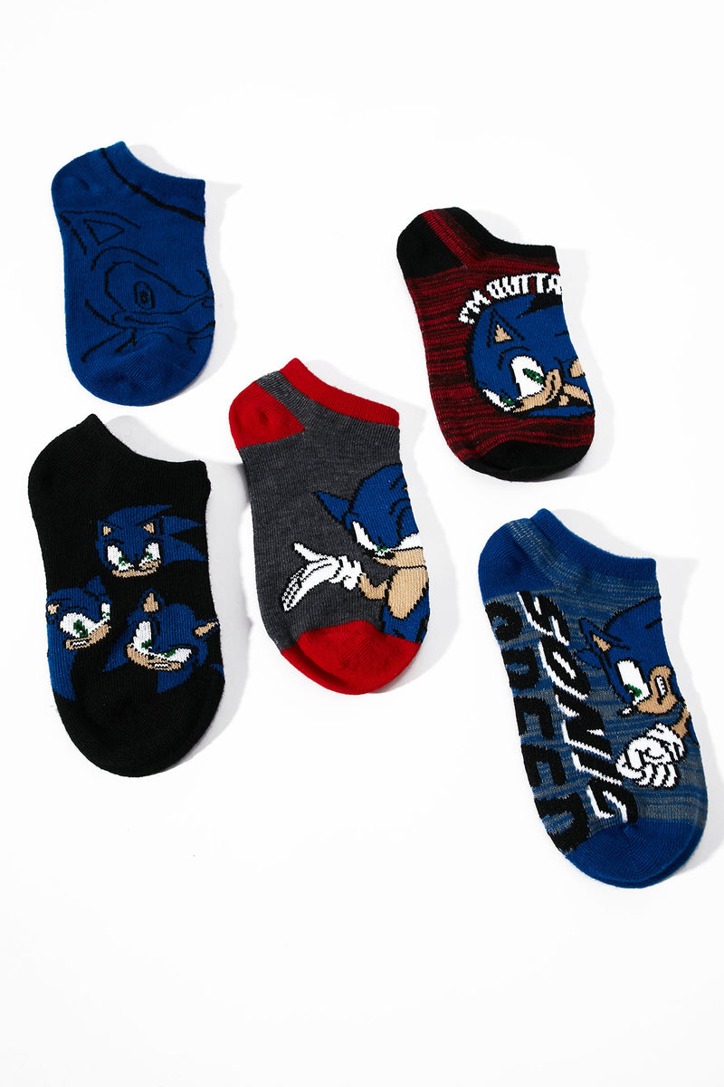 Mini Sonic 5 Pack Socks - Blue/combo | Fashion Nova, Kids Socks ...