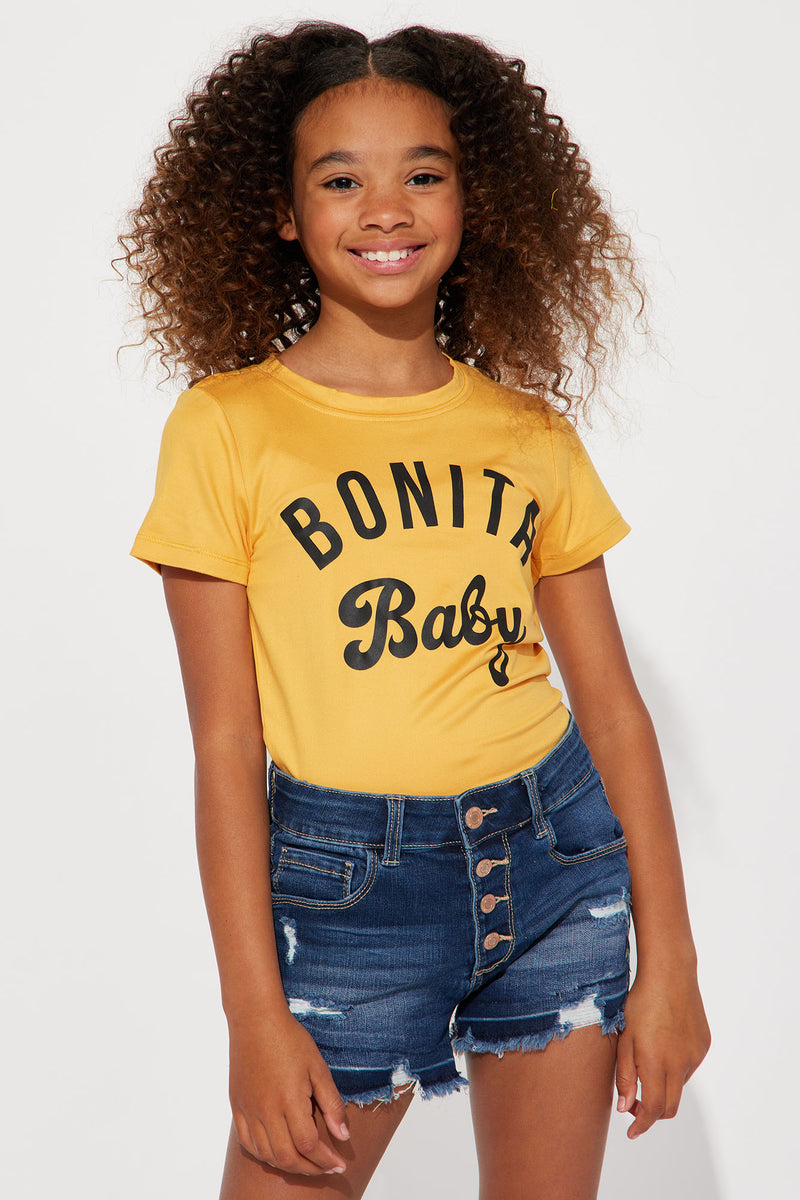 Mini Bonita Baby Top - Mustard | Fashion Nova, Kids Tops & T-Shirts ...