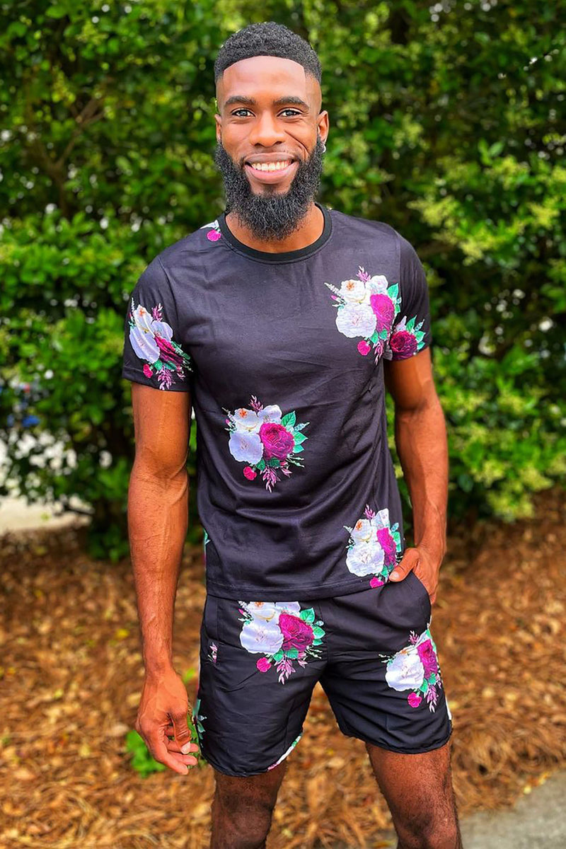 Boujee Bouqet Volley Trunk - Black/combo | Fashion Nova, Mens Swim ...