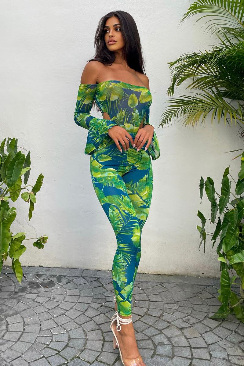 Coastal Breeze Mesh Pant Set - Blue/combo | Fashion Nova, Matching Sets ...