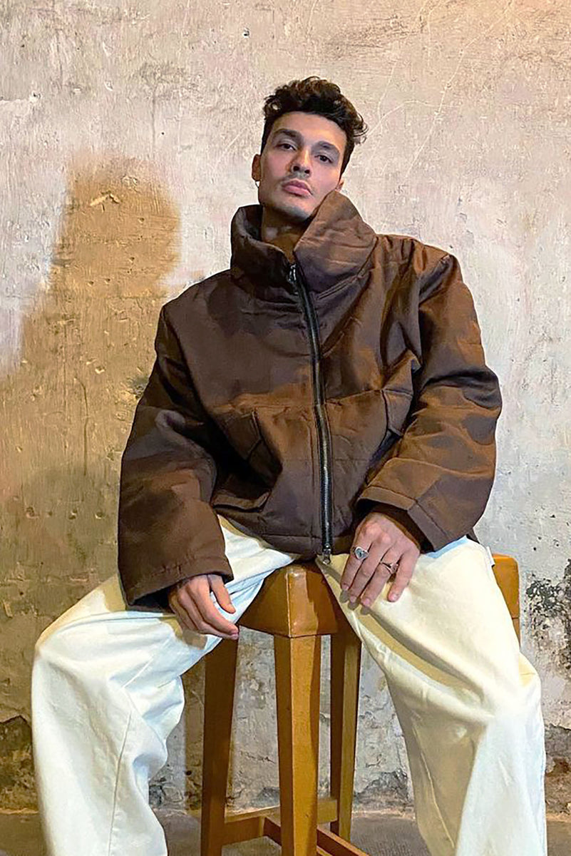 Cropped Puffer Jacket - Brown/combo | Fashion Nova, Mens Jackets ...