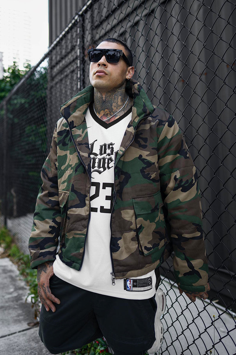 Cropped Puffer Jacket - Green/combo | Fashion Nova, Mens Jackets ...