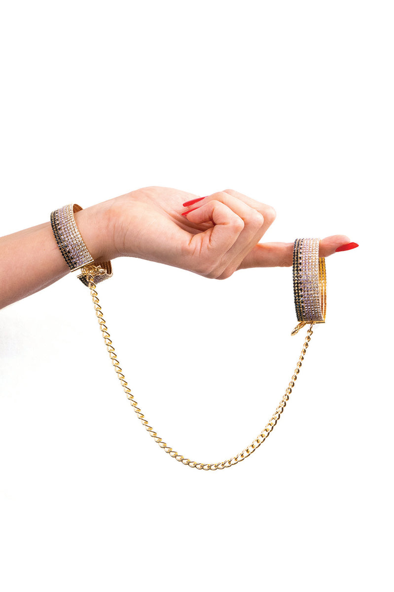 Cuffed In Luxurious Love Rhinestone Handcuffs Set - Pink/combo ...