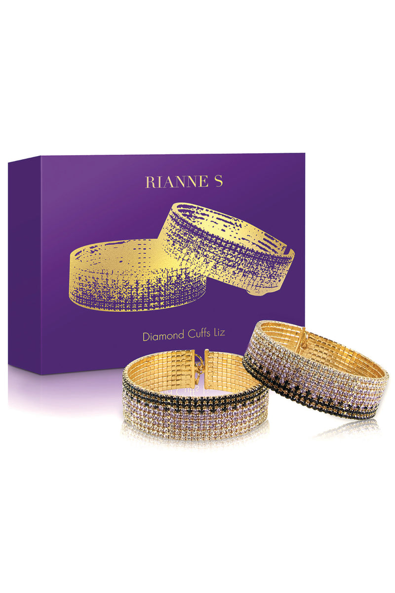 Cuffed In Luxurious Love Rhinestone Handcuffs Set - Pink/combo ...