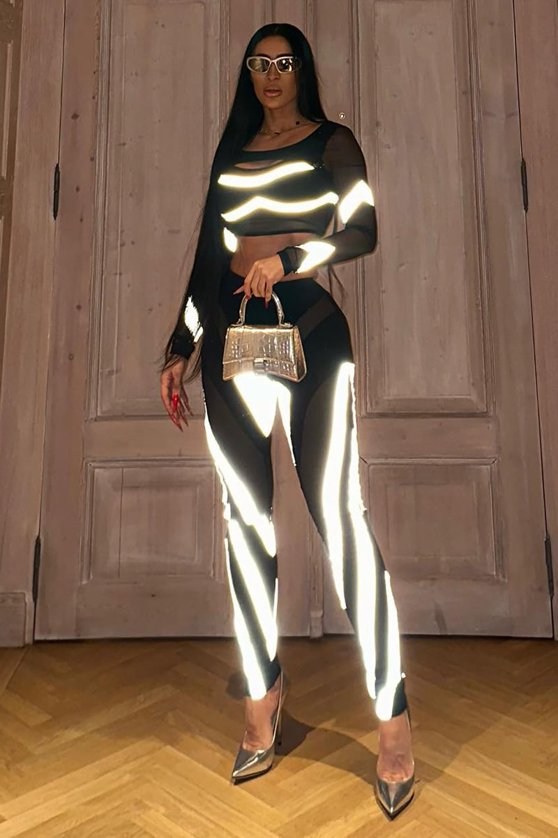 Distinct Desire Mesh Legging Set - Black/Grey | Fashion Nova, Matching ...